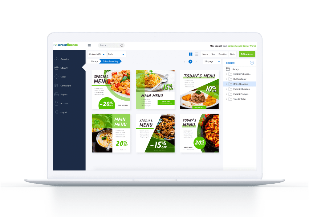 Cloud-Based Digital Signage Software | Screenfluence